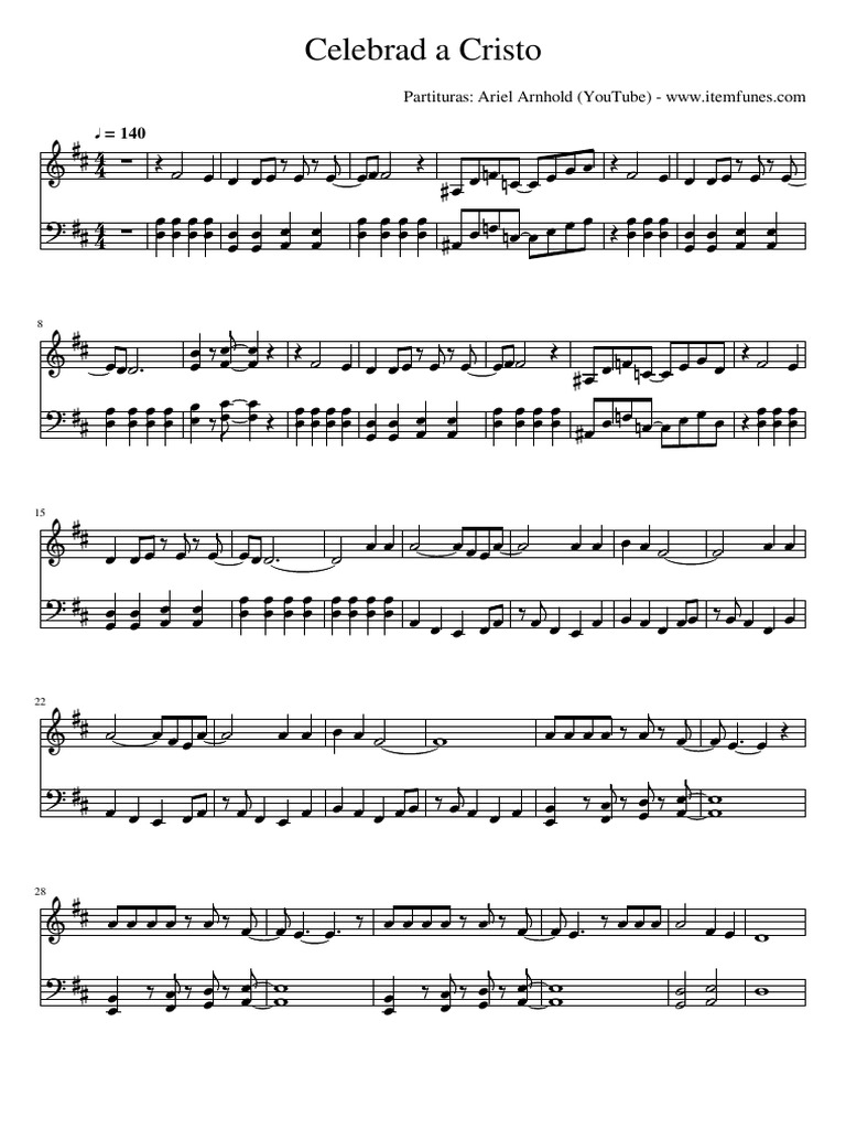 Celebrad a Cristo Sheet Music | PDF
