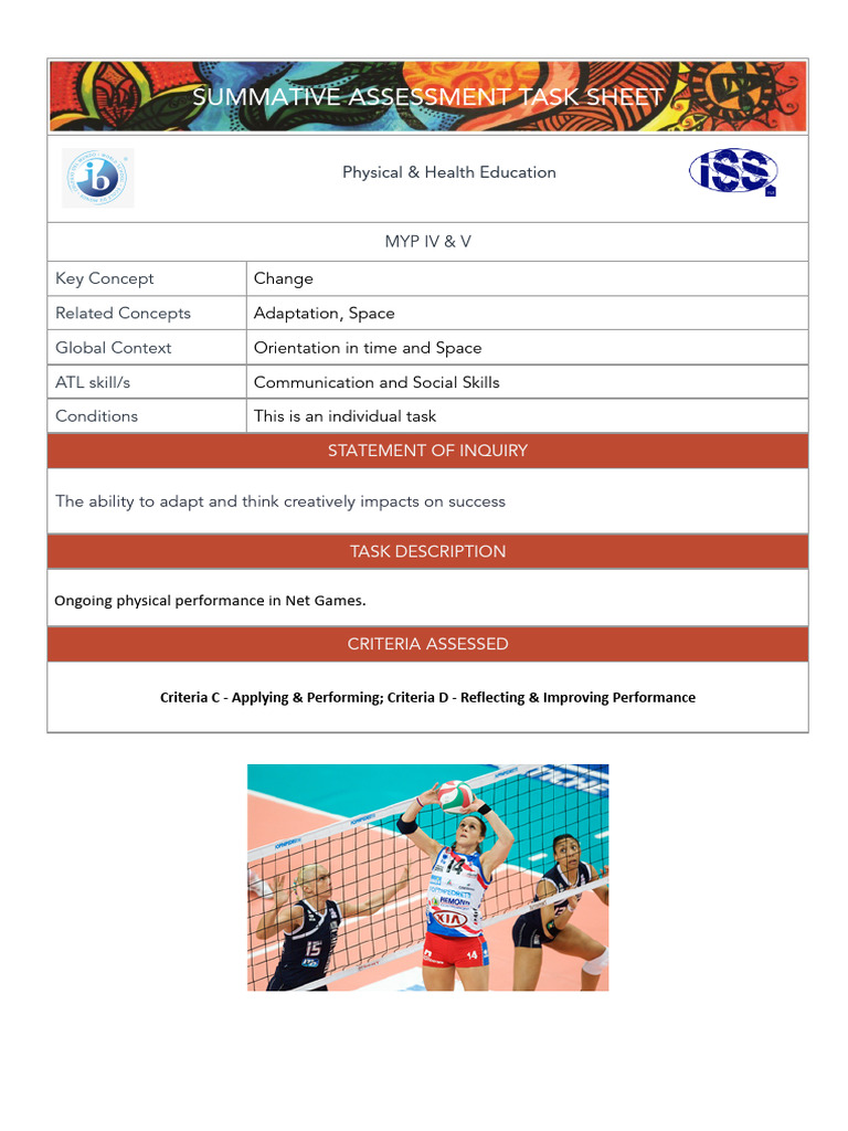 Volleyball Yr 9 10 Prac Criteria .Docx 1 | PDF | Communication | Volleyball
