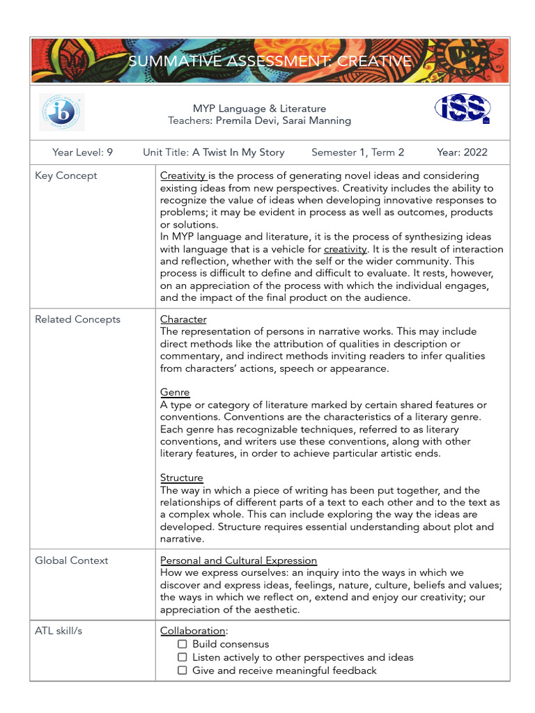 Y9 Unit 2 CYOA Creative Writing Task | PDF | Creativity | Narrative