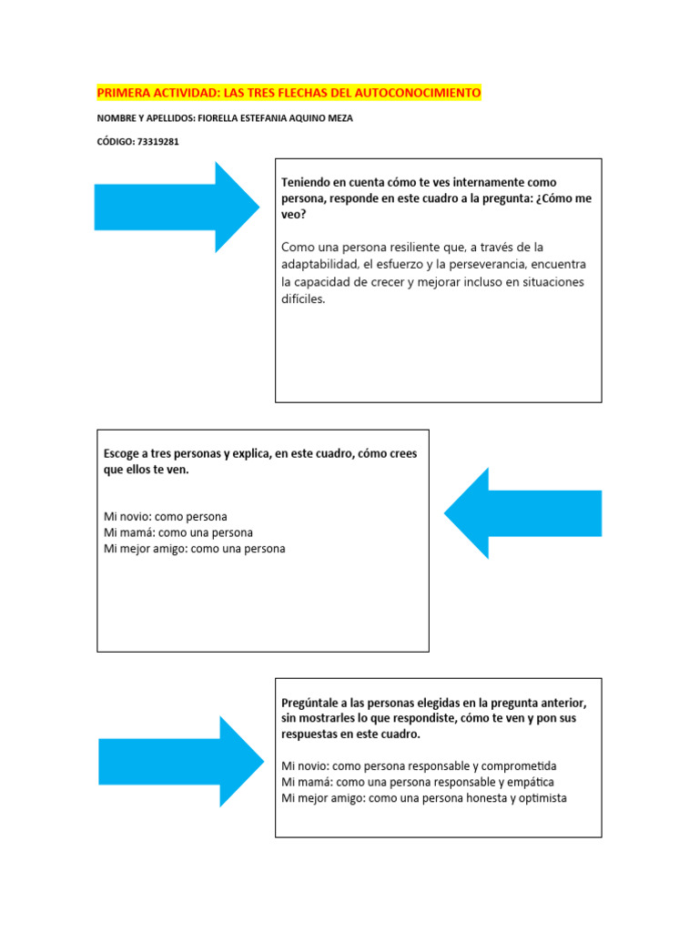 01 Actividad de Las Tres Flechas | PDF