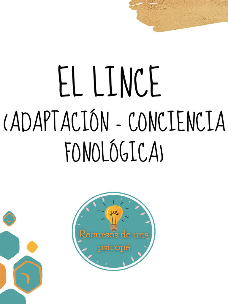 Juego de Lince: Conciencia Fonológica | PDF