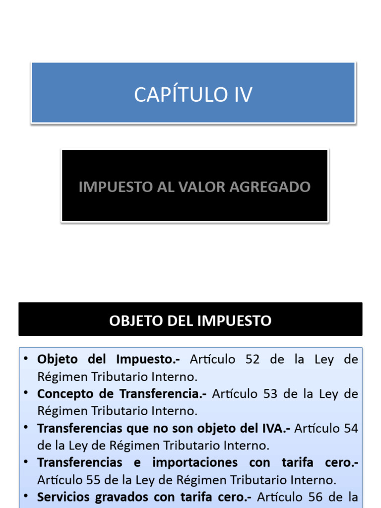 Capitulo 4 Impuesto Al Valor Agregado | PDF | Impuestos | Impuesto al ...