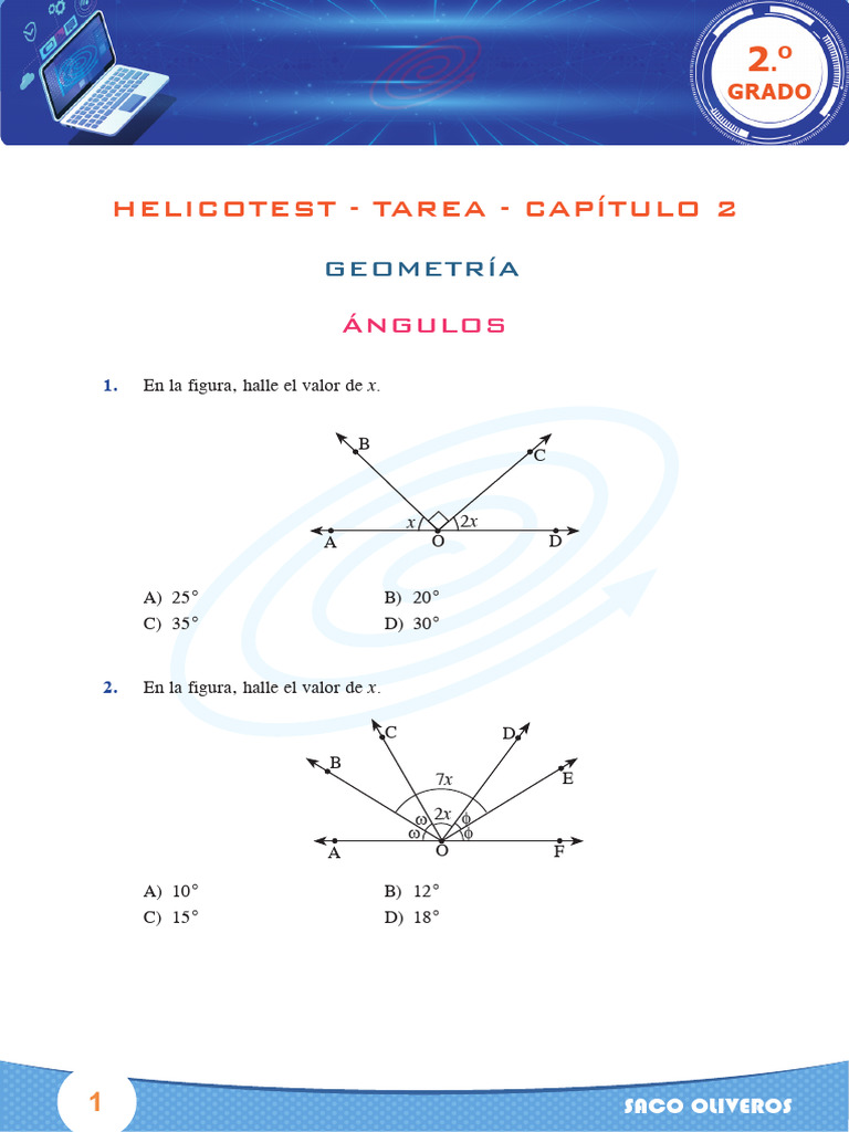 3 - Geom - 2° - Cap 2 - Preg - Tarea - 24 | PDF