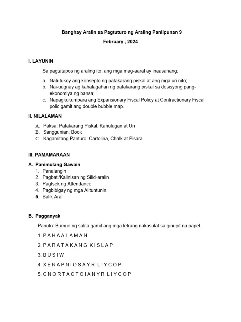 ARPAN Lesson 1 | PDF