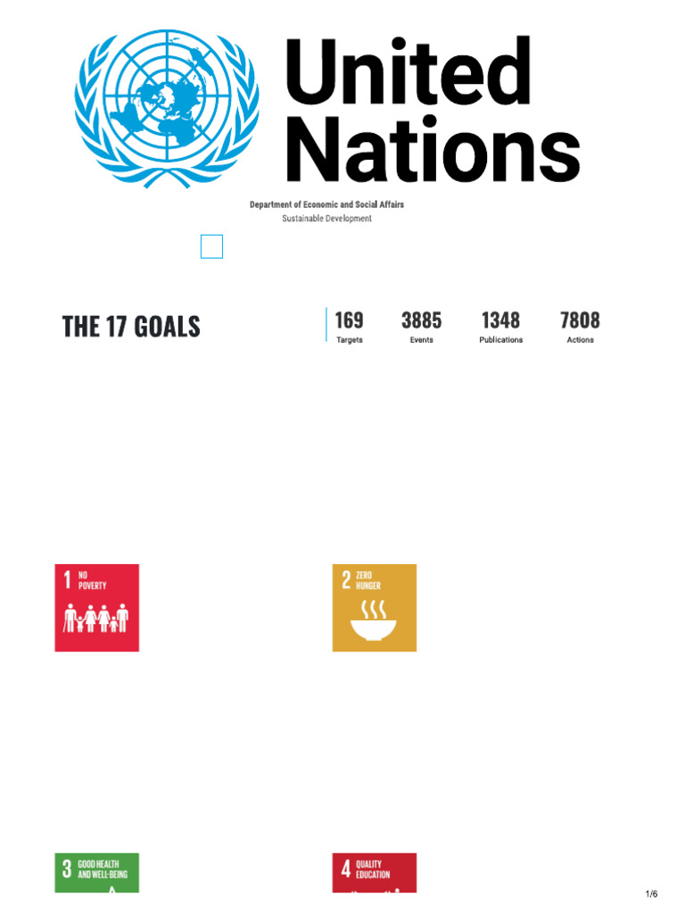 UN The 17 SDGs | PDF