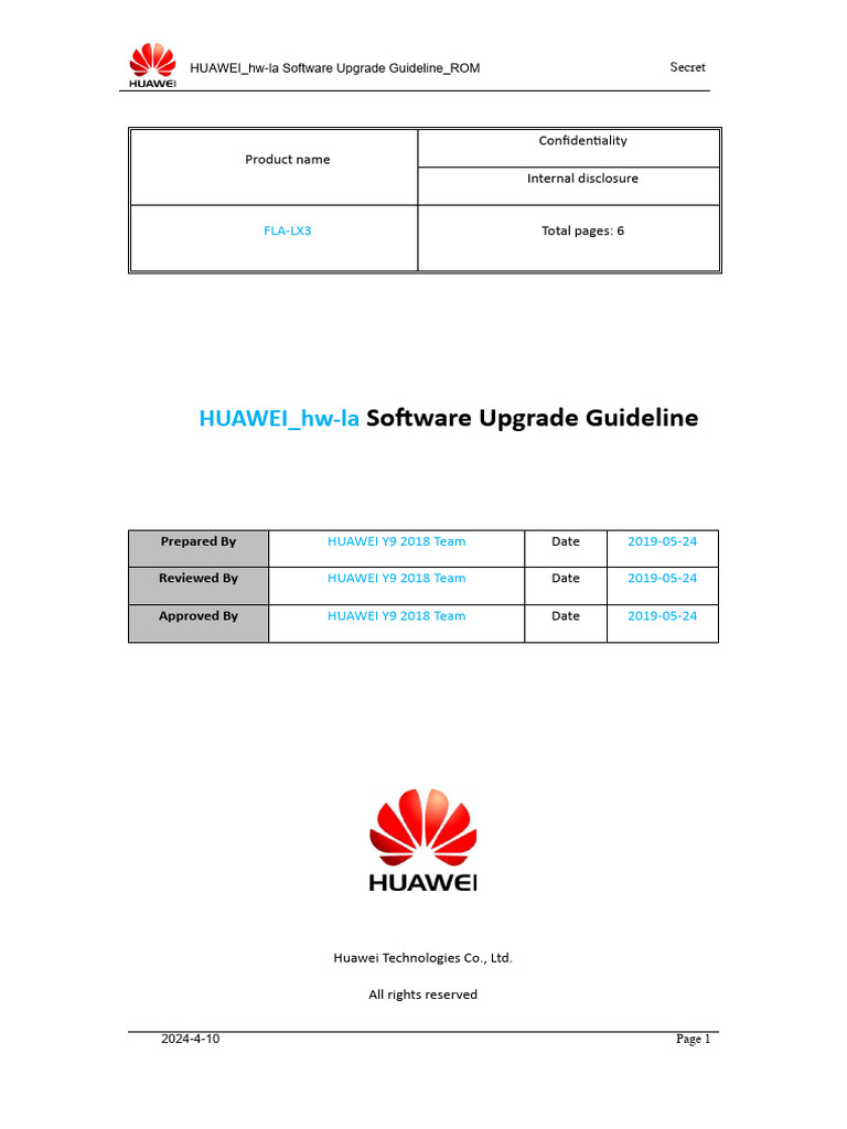 HUAWEI - Hw-La Software Upgrade Guideline - ROM | PDF | Zip (File Format) | Computing