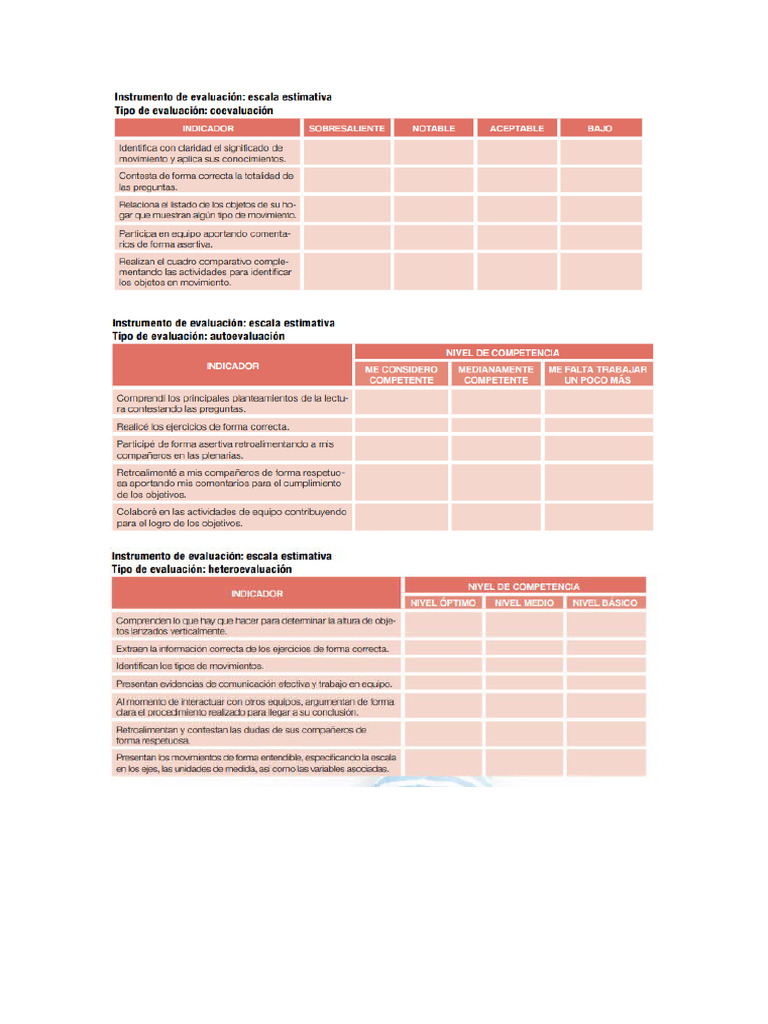 Instrumentos Progresion 1 | PDF