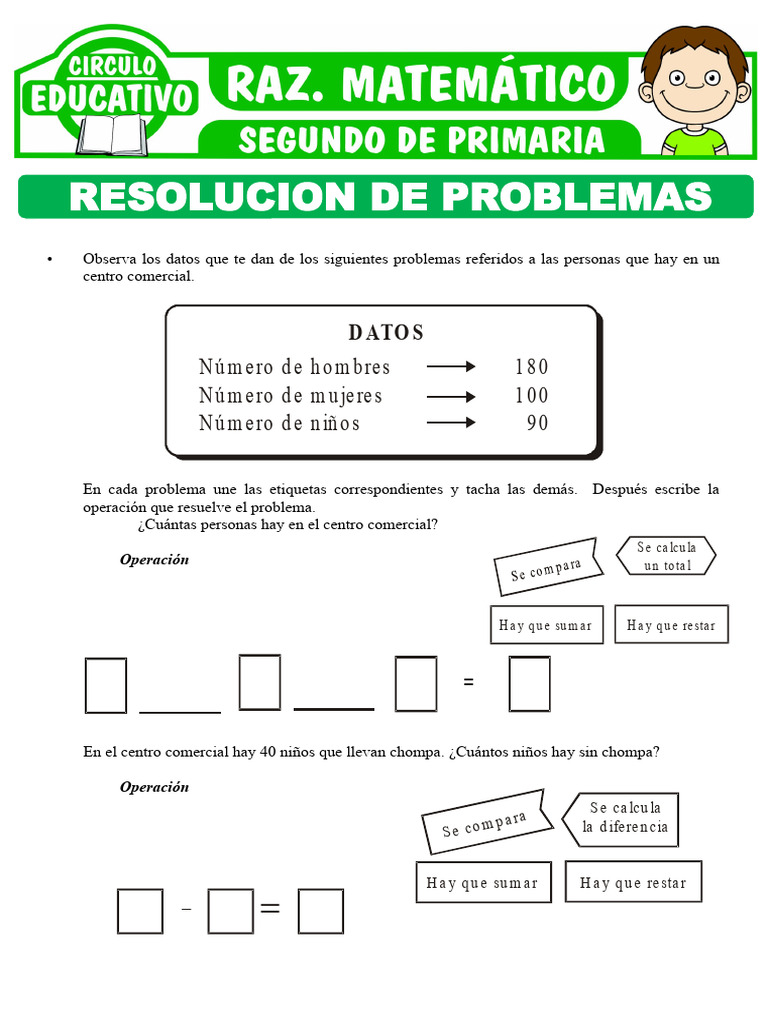 Resolucion-de-Problemas-para-Segundo-de-Primaria | PDF