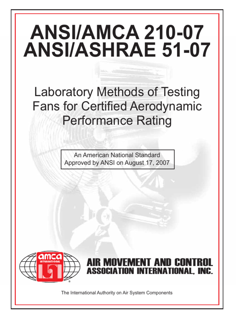 Amca 210 | PDF | Pressure Measurement | Pressure