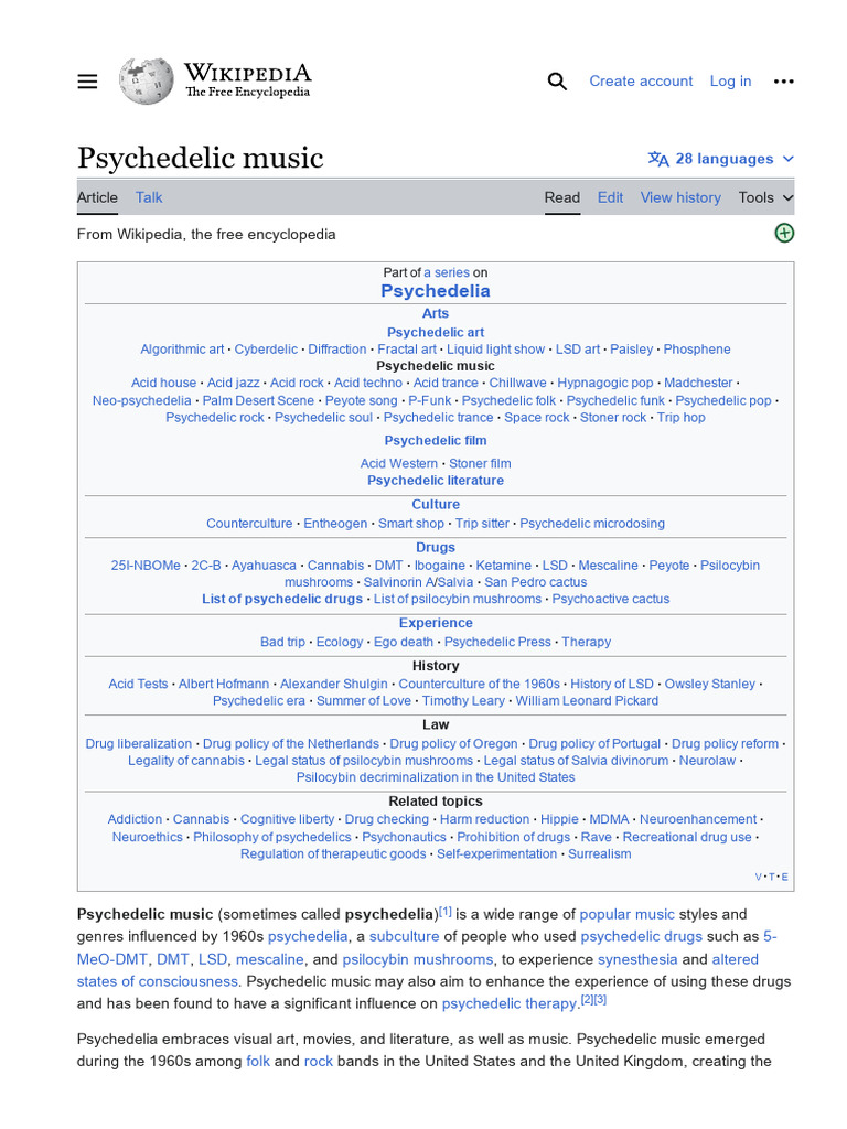 Psychedelic Music | Download Free PDF | Contemporary Music | Popular Music