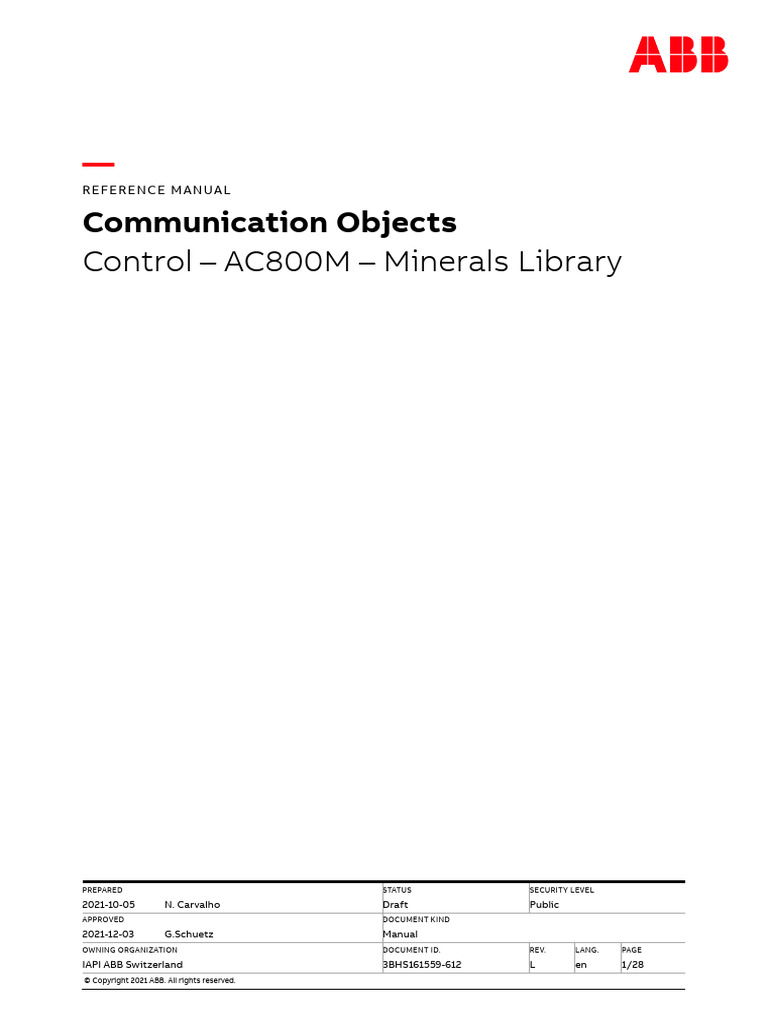07 3BHS161559-612 MinLib Communication Objects | PDF | Communication ...