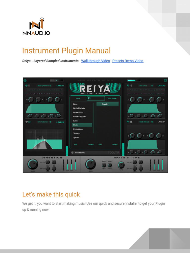 Reiya Manual | Download Free PDF | Equalization (Audio) | Computing