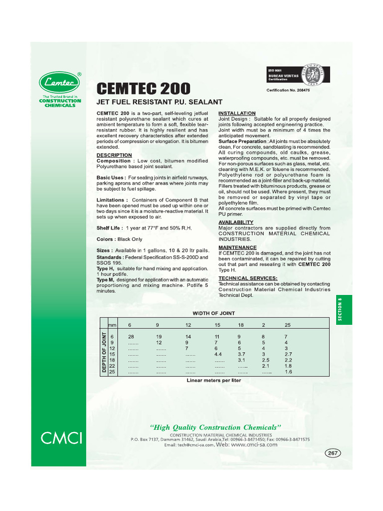 Cemtec 200 | PDF