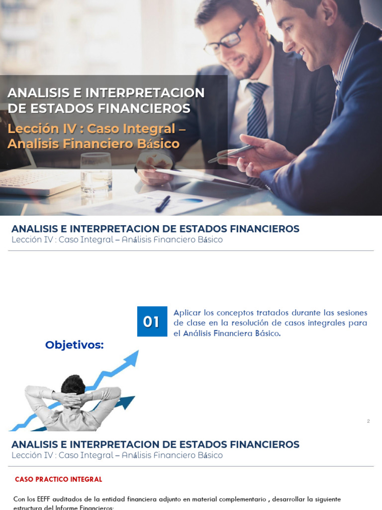 Análisis Básico de EEFF: Caso Práctico | PDF | Estado financiero | Interpretación del lenguaje