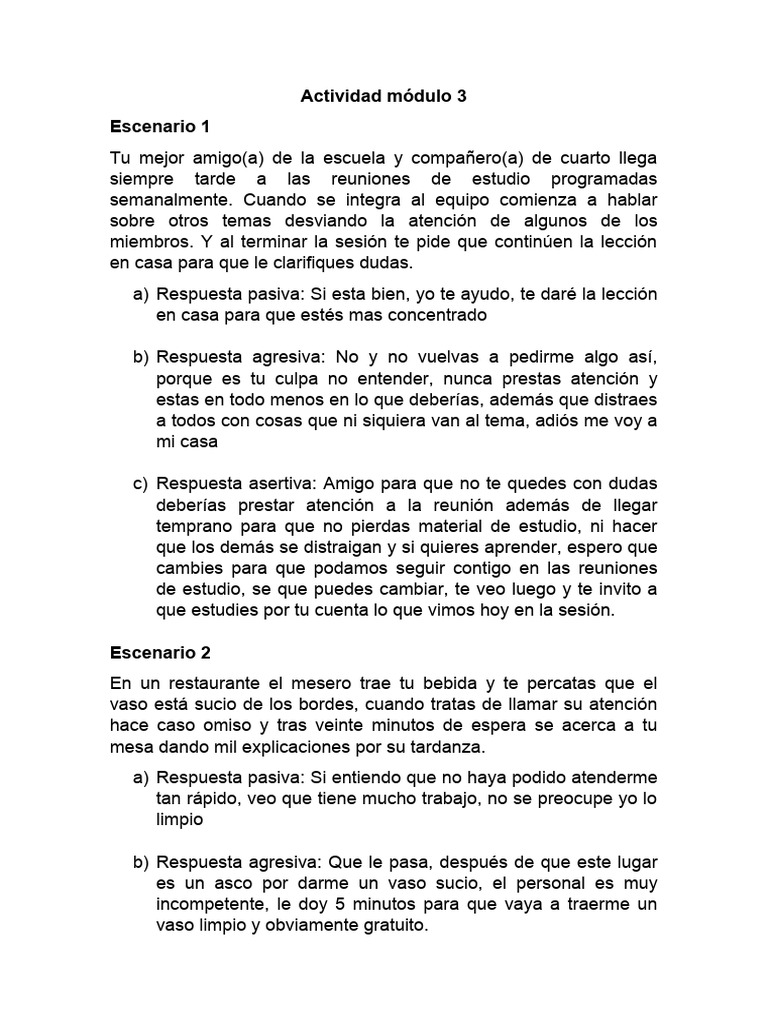 Actividad Módulo 3-1 | PDF