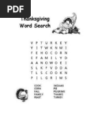 Thanksgiving Fill in The Blank Story | PDF