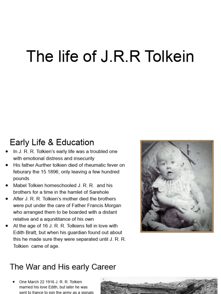 J.R.R. Tolkien: Life and Literary Legacy | PDF | J. R. R. Tolkien ...