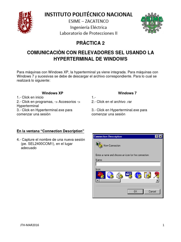 02 Practica 2 - Comunicacion Con Hyperterminal-1 | PDF | Ingeniería Informática | Ciencias de la ...