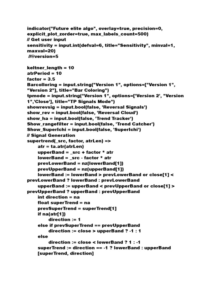 Elite Algo + TP + Smart Money | PDF | Market Trend | Standard Deviation