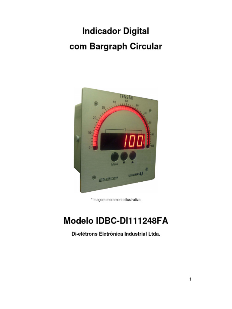 Indicador Digital IDBC-DI111248FA | PDF | Decimal | Armazenamento de ...