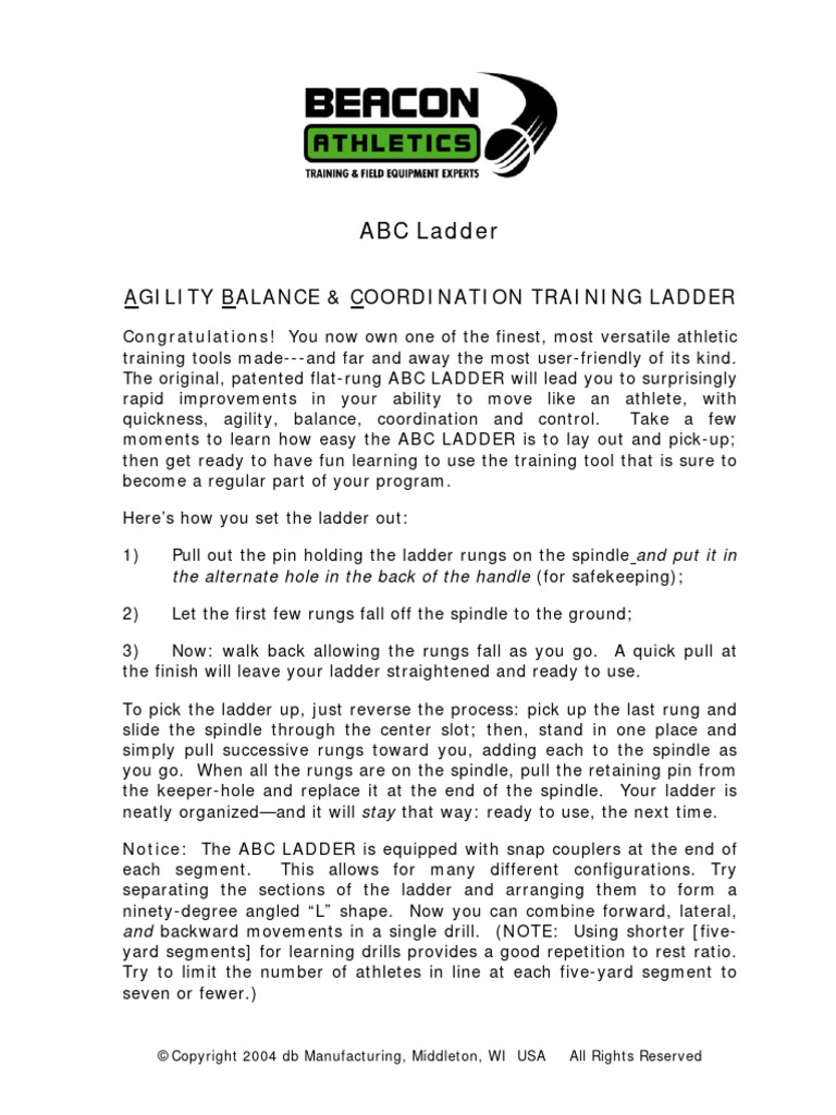 Abc Ladder | PDF | Foot