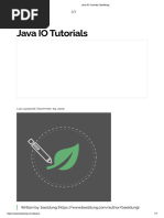 Java2s - Java IO Tutorial | PDF