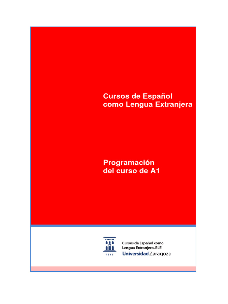 Programacion General de A1 | PDF | Evaluación | Lingüística