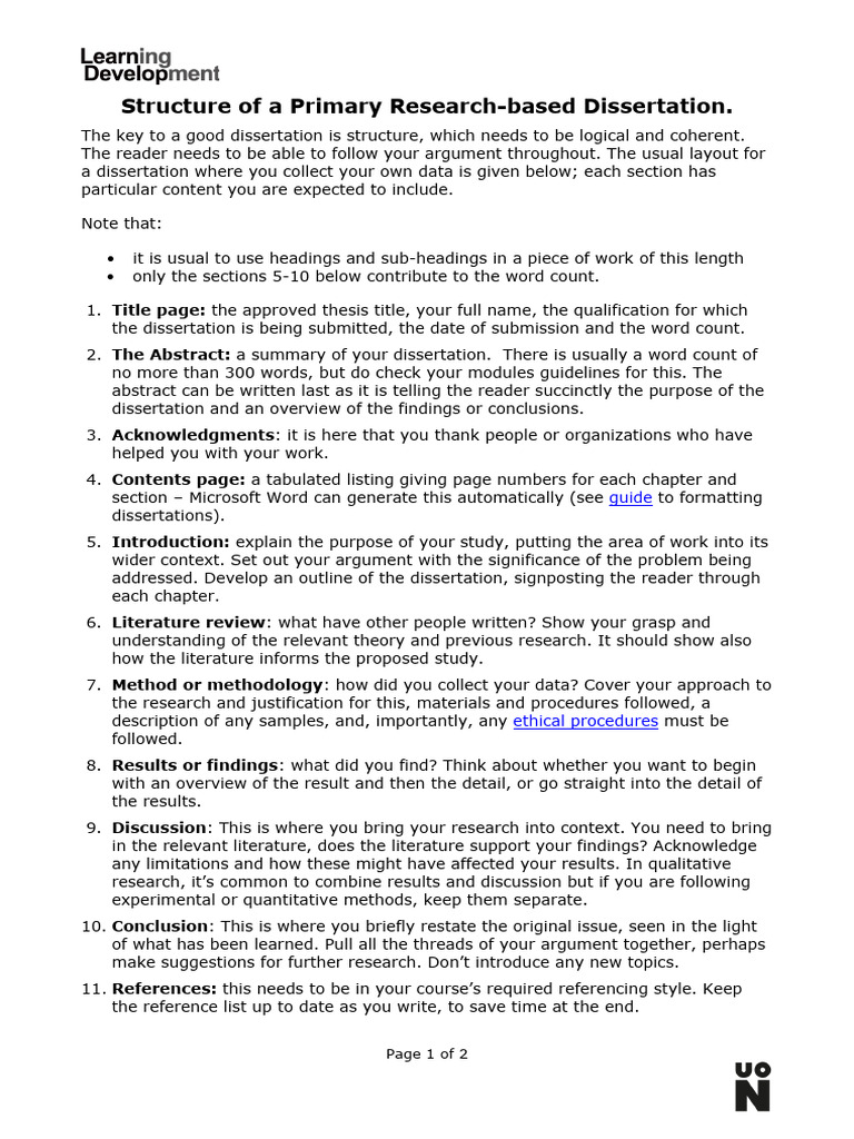 .Trashed-1714825992-Structure of A Primary Research-Based Dissertation ...