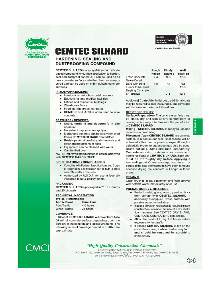 Cemtec Silhard | PDF
