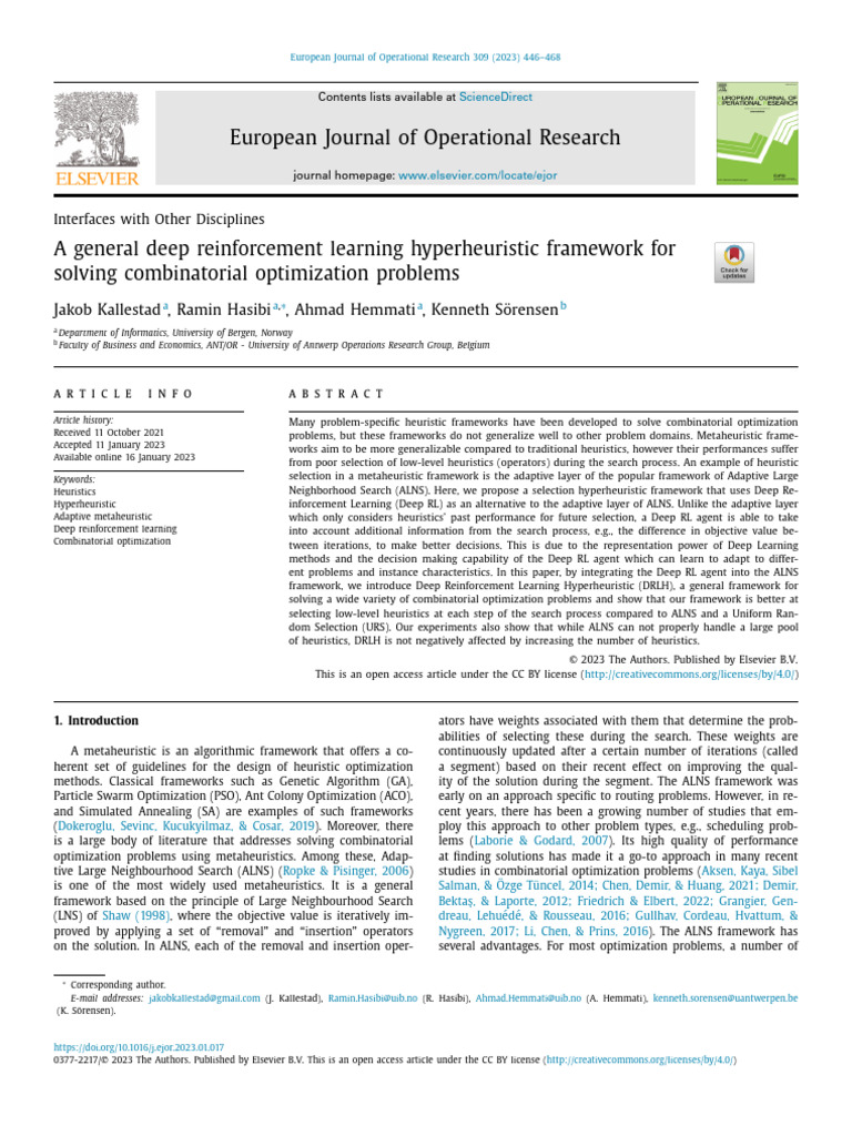 A General Deep Reinforcement Learning Hyperheuristic Framework For