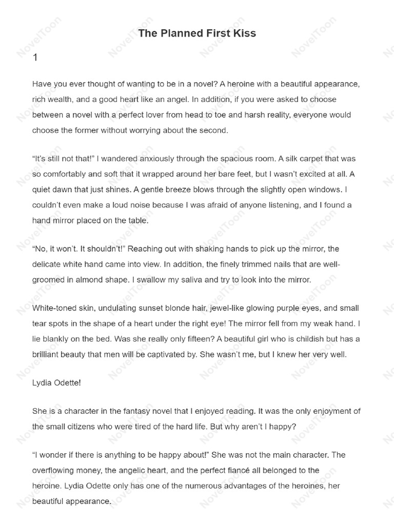 The Planned First Kiss | PDF