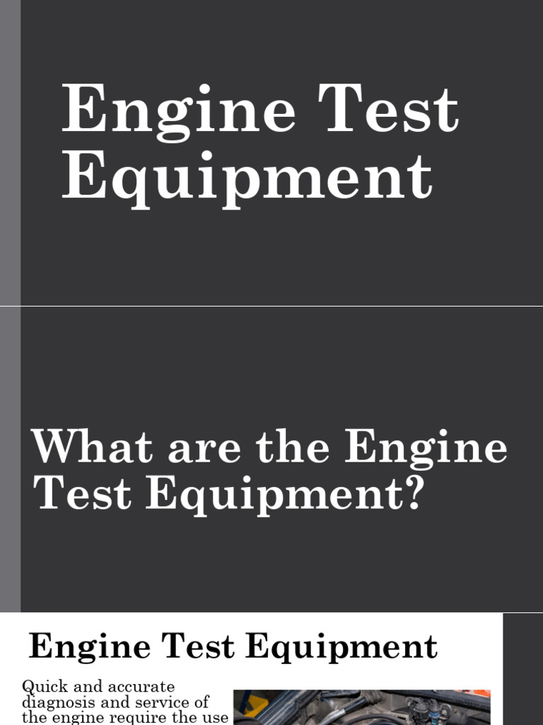Engine Test Equipment | Download Free PDF | Exhaust Gas | Combustion