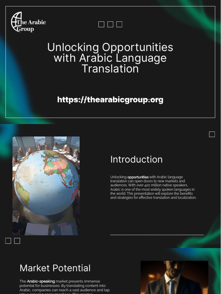 Unlocking Opportunities With Arabic Language Translation | PDF