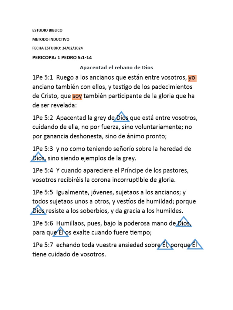 ESTUDIO BIBLICO | PDF | Cristo (título) | Contenido bíblico