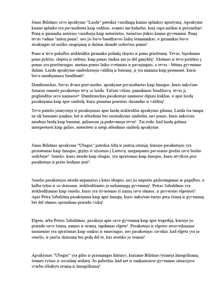 Lazda Ir Ubagas | PDF