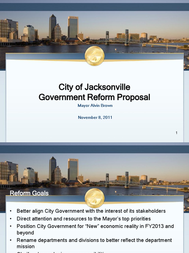 Jacksonville Government Reform Proposal | PDF | Request For Proposal ...