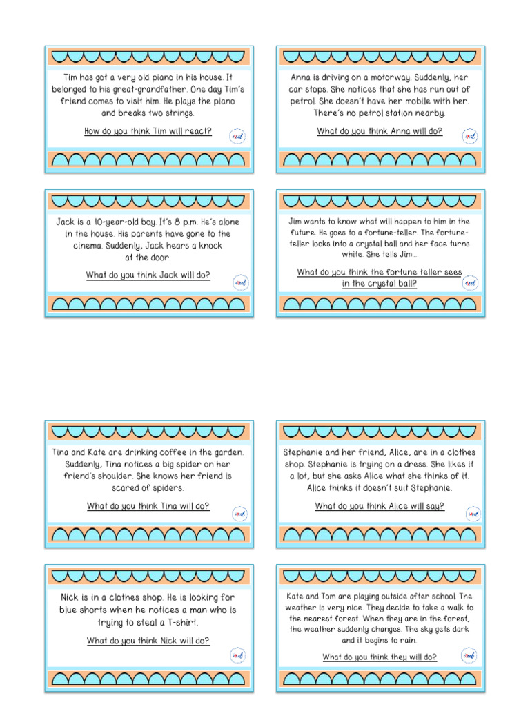 Real Life Problem Cards | PDF