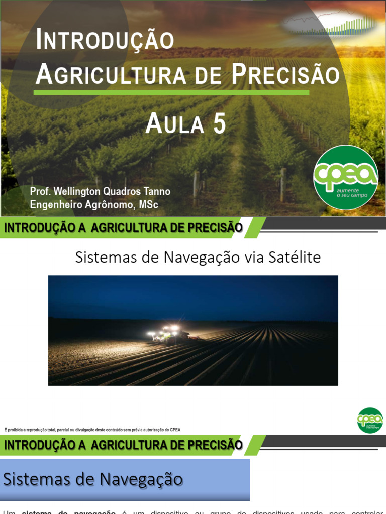 Aula 5 - Int. AP | PDF | Sistema de Posicionamento Global (GPS) | Satélite