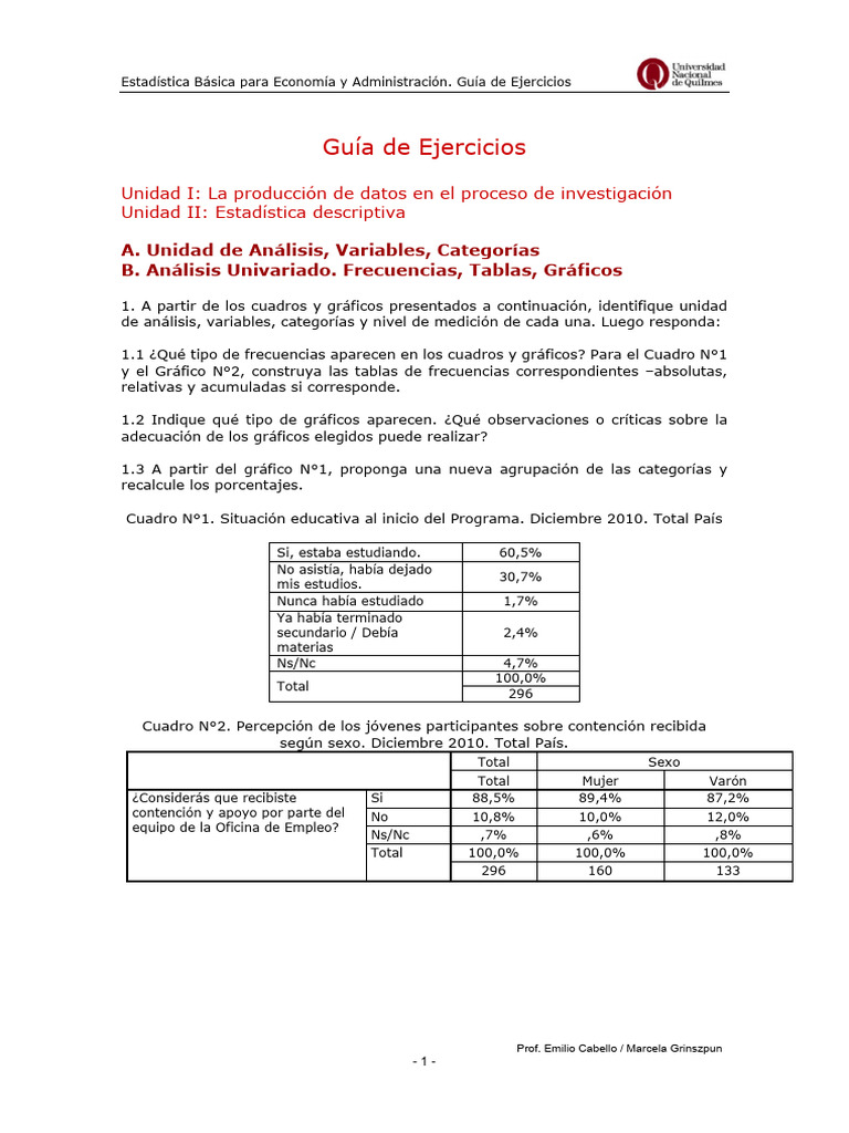 2022 - 1C Guía de Ejercicios | PDF | Intervalo de confianza | Desviación Estándar