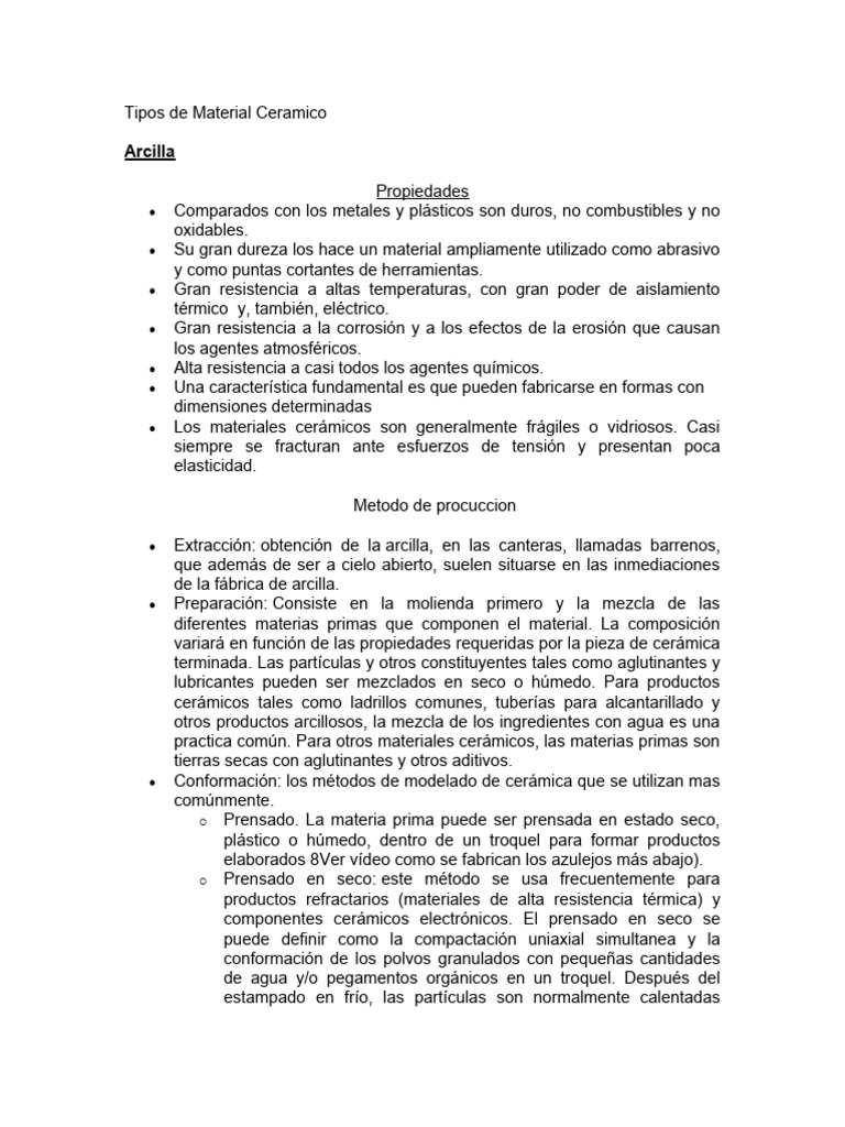 Tipos de Material Ceramico | PDF | Cerámica | Lentes