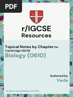 IGCSE BIOLOGY Notes | PDF