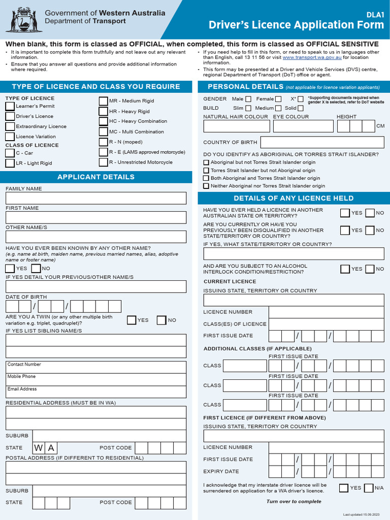 DriversLicenceApplication in NSW in Australia | PDF | Driver's License ...