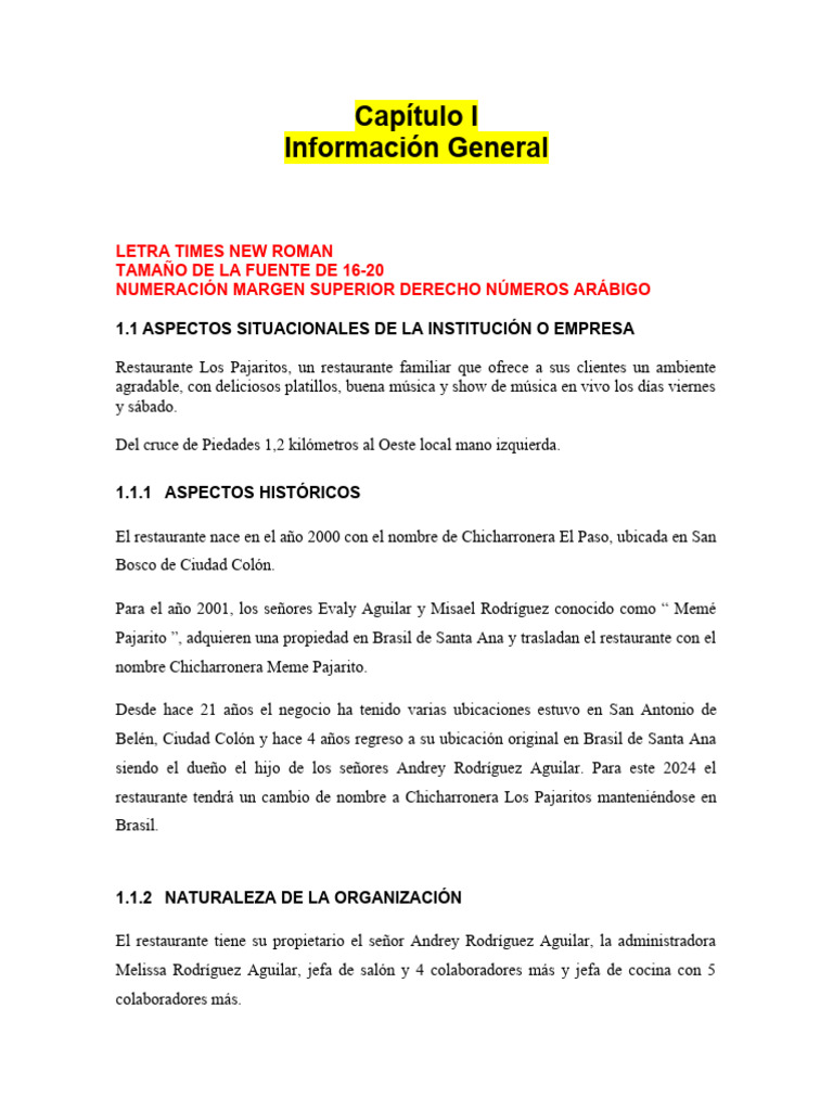 Capítulo - I - Información - General Aporte Silva | PDF | Business ...