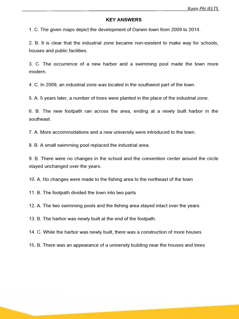 Key Answers - Map Practice 1 | PDF