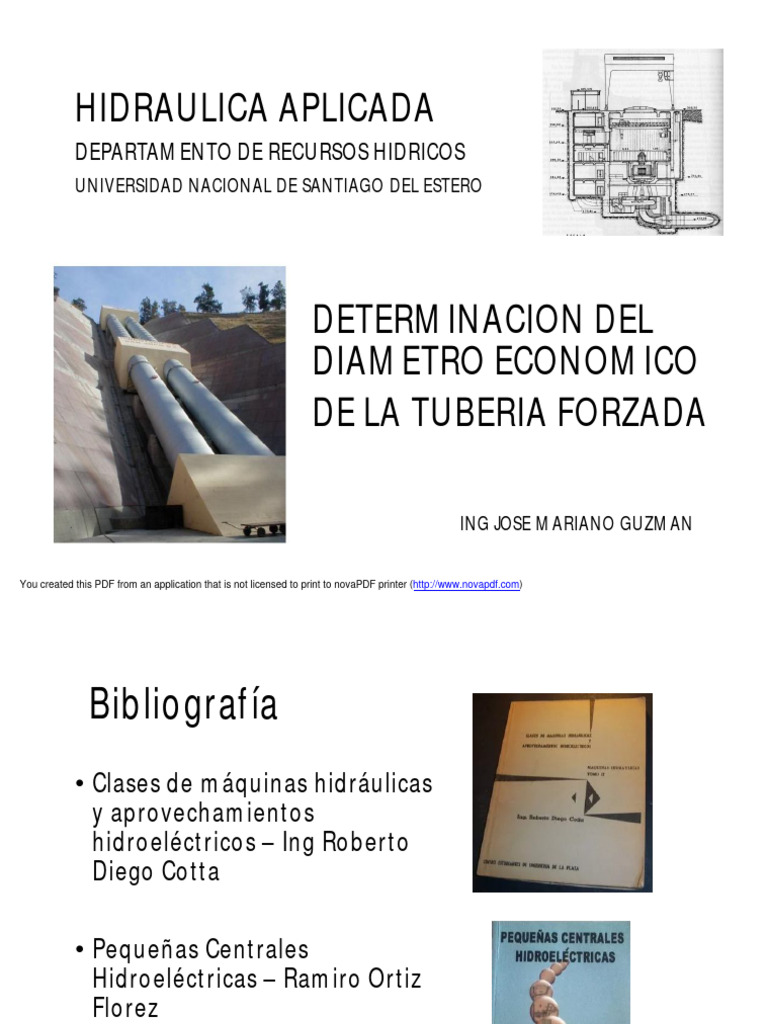 Clase Práctica Tubería Forzada | PDF | Estrés (Mecánica) | Presión