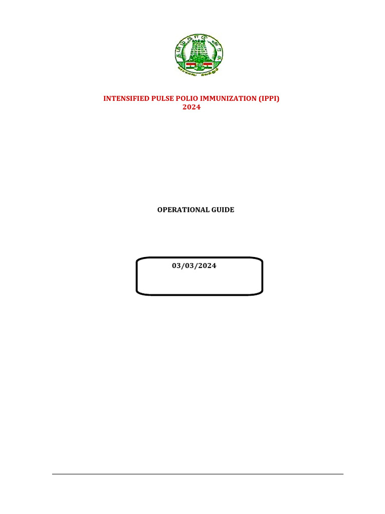 Ippi Operational Guidelines 2024 (2) (1) | PDF | Public Health