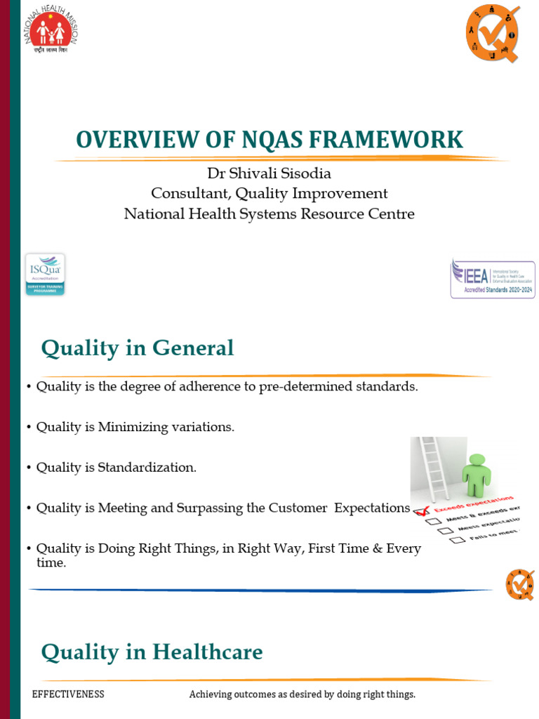 Overview of NQAS Framework | PDF | Health Care | Public Health