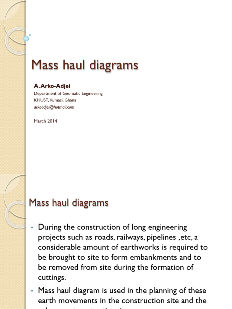 Lesson 4 - Mass Haul Diagrams | PDF