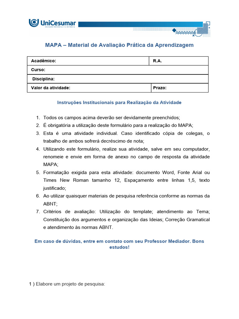 Mapa Unicesumar | PDF | Psiquiatria | Enfermagem Mapa Unicesumar | PDF | Psiquiatria | Enfermagem