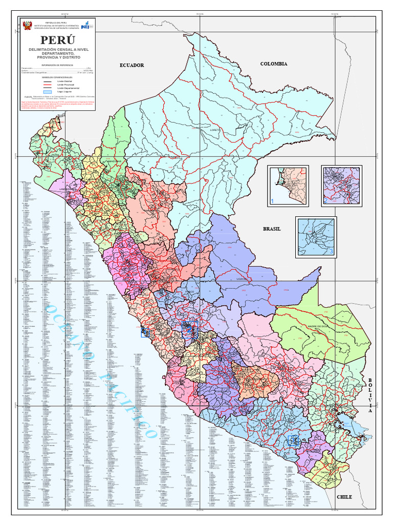 MAPA-POLITICO DEL PERU - ACTUALIZADO 2020 | PDF | Geofísica | Datos ...
